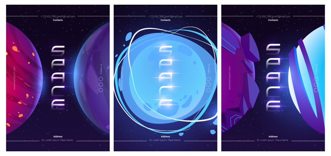 Poster space exploring Royalty Free Vector Image