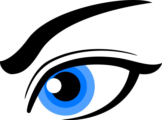 Side view of eye Royalty Free Vector Image - VectorStock