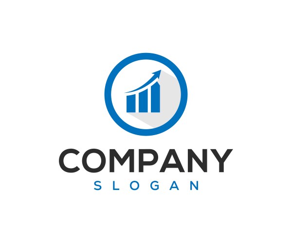 Accounting and financial logo design template Vector Image