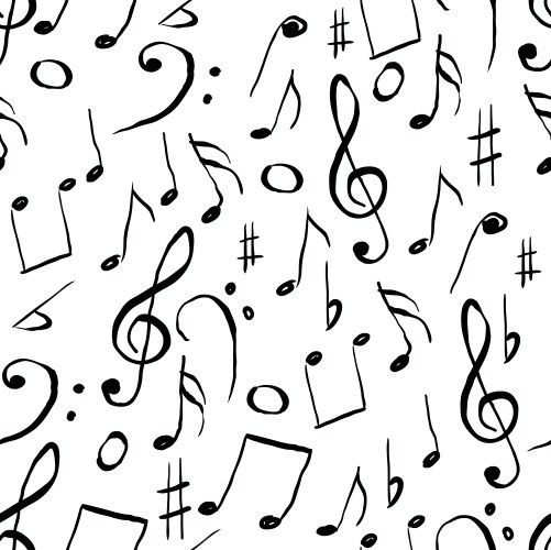 Copy space conceptsilhouette music and notes icon Vector Image