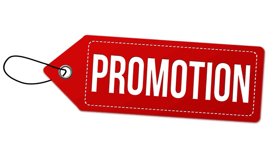 Promotion stamp label on transparent Royalty Free Vector