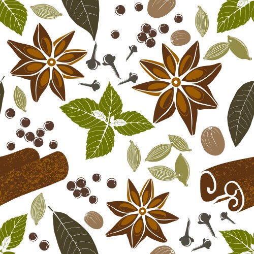 Spices Pattern Vector Images (over 10,000)
