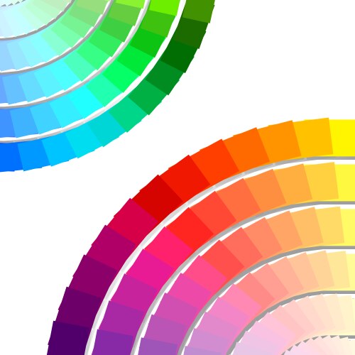 Colorful palette full spectrum colors Royalty Free Vector