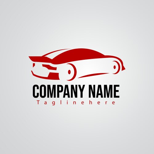 High quality custom car logo designs template Vector Image
