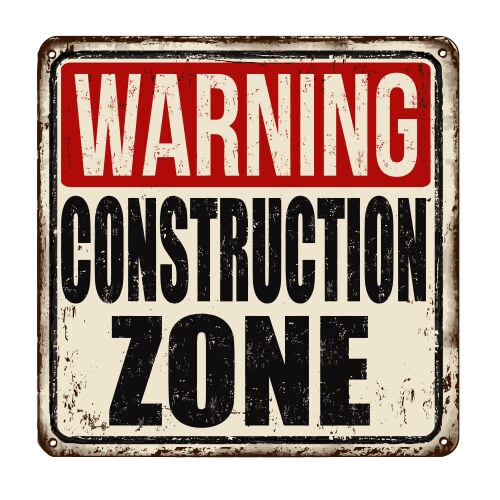 Construction Zone Sign Vector Images (over 7,300)