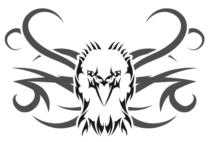 Tribal style bug tattoo Royalty Free Vector Image