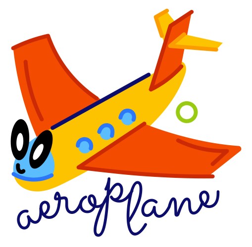 Aeroplane Royalty Free Vector Image - VectorStock