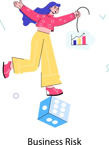 Business risk Royalty Free Vector Image - VectorStock