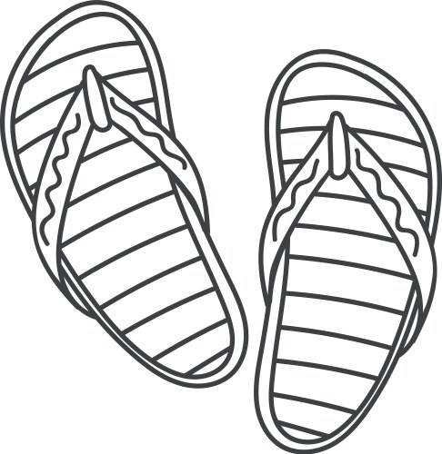 Flip Flop Outline Vector Images (over 3,600)