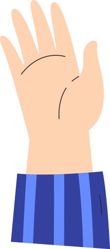 Human hand arm Royalty Free Vector Image - VectorStock