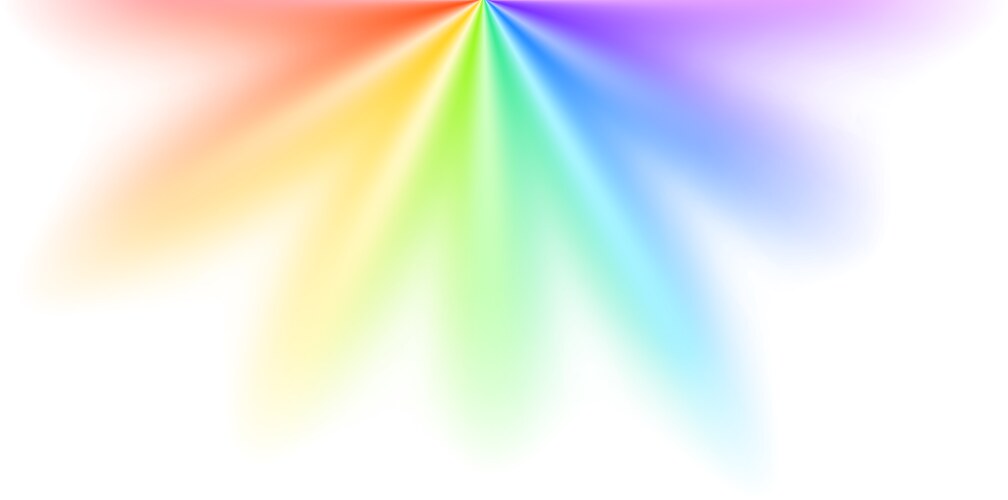 Realistic rainbow spectrum Royalty Free Vector Image