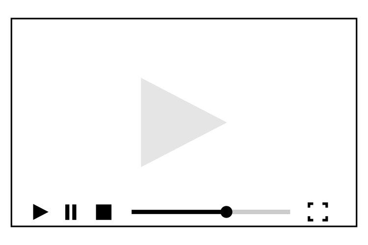 Vlog video frame sticker Royalty Free Vector Image