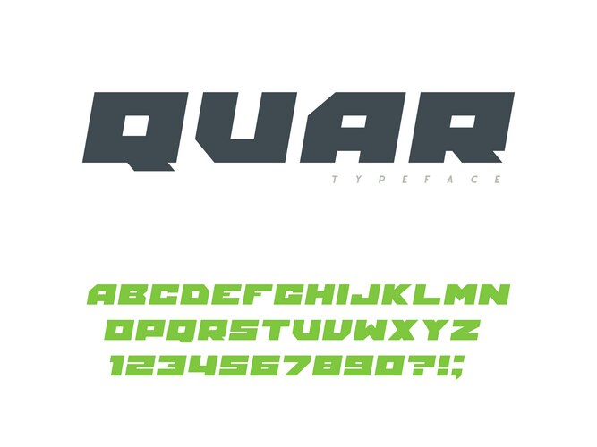 Square block font latin letters and numbers Vector Image