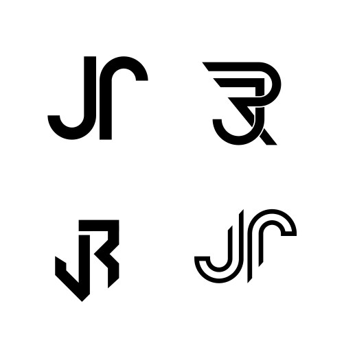 Jr Monogram Vector Images (over 2,200)