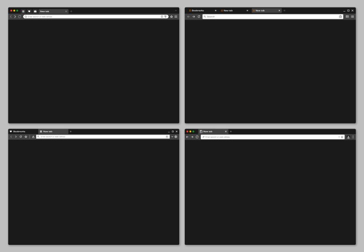 Retro y2k computer window page interface ui Vector Image
