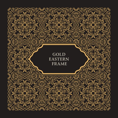 Arabic Gold Border Vector Images (over 14,000)