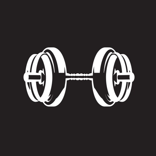Mightylift robust symbol ironforge weightlifting Vector Image