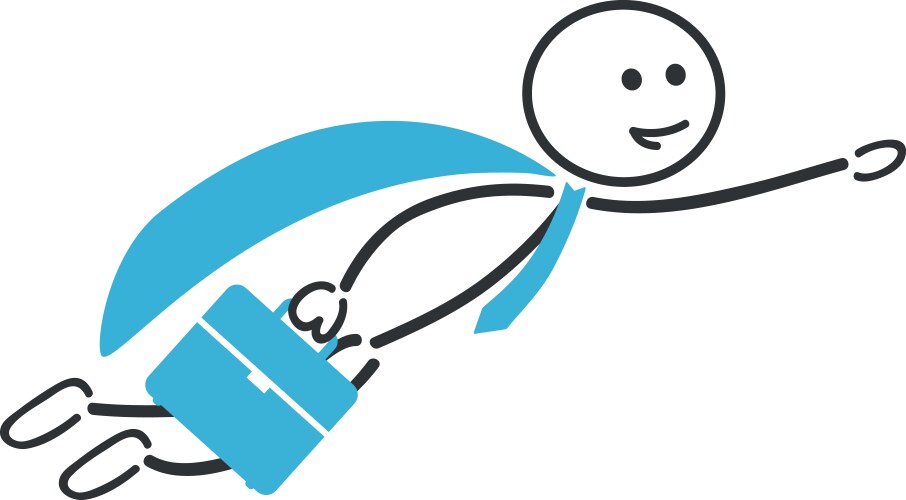 Stickman Superhero Vector Images (31)