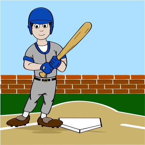 Cartoon Baseball Player Vector Images (over 5,900)