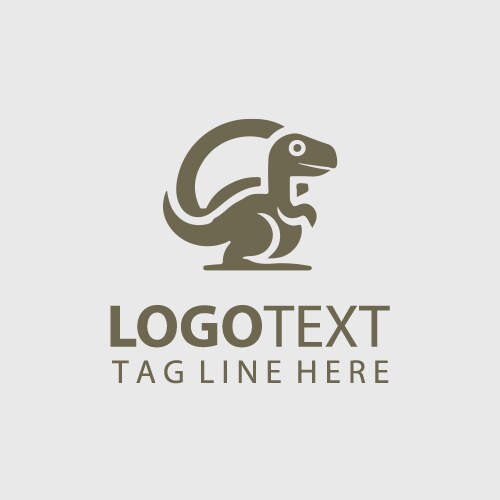 Dino logo Royalty Free Vector Image - VectorStock