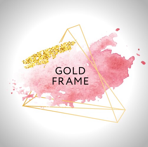 Brush stroke elements in foil texture and hand Vector Image