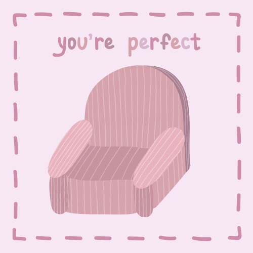 Hand drawn cute poster Royalty Free Vector Image