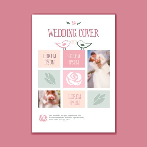 Luxury ornate page cover with ornamental pattern Vector Image