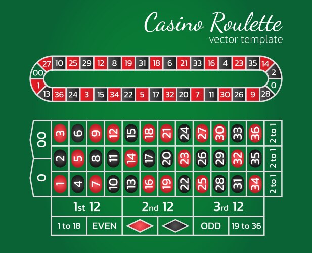 American Roulette Layout Vector Images (69)