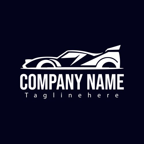 High quality custom car logo designs template Vector Image