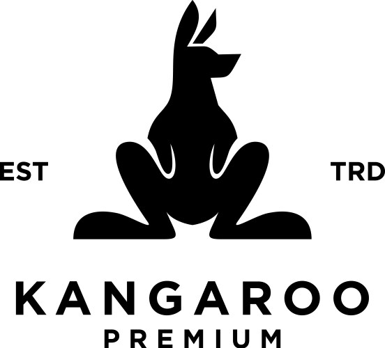 Kangaroo head face logo icon design Royalty Free Vector