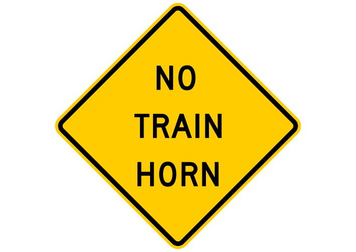No train horn Royalty Free Vector Image - VectorStock