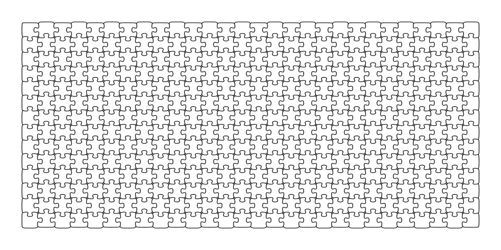 Jigsaw Puzzle Outlines Vector Images (over 8,300)