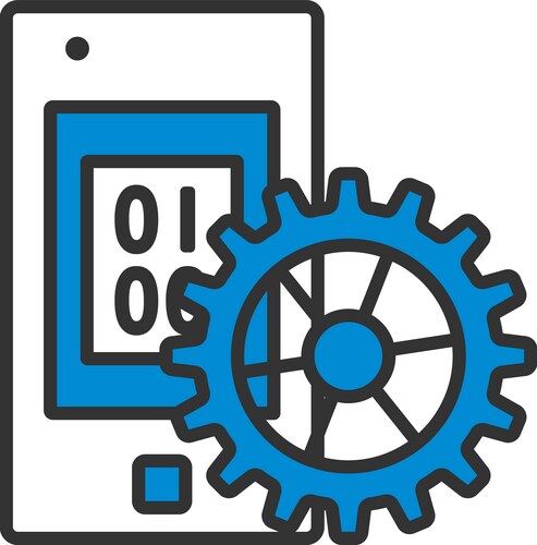 Mobile development icon Royalty Free Vector Image