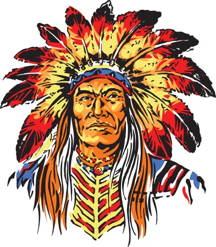 Indian chief Vector Images & Graphics for Commercial Use | VectorStock
