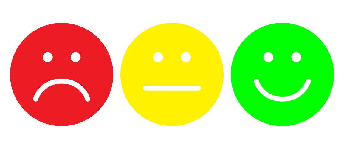 Smiley face red green yellow happy smile icon sign Vector Images ...