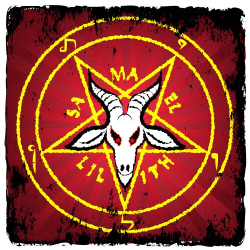 Sigil lucifer- a symbol satanic god lucifer Vector Image
