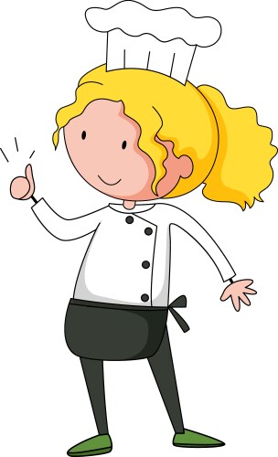 Little chef Royalty Free Vector Image - VectorStock