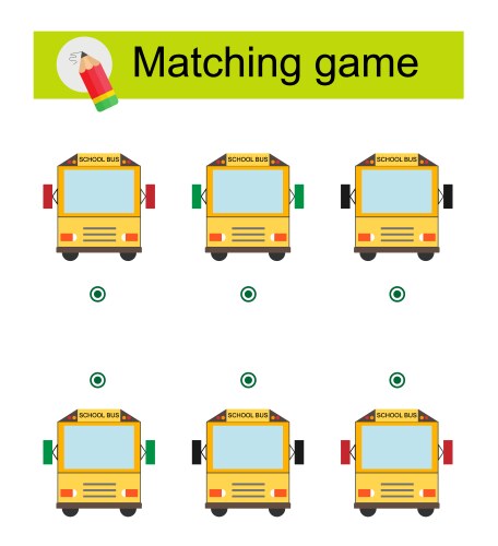 Matching game for children Royalty Free Vector Image