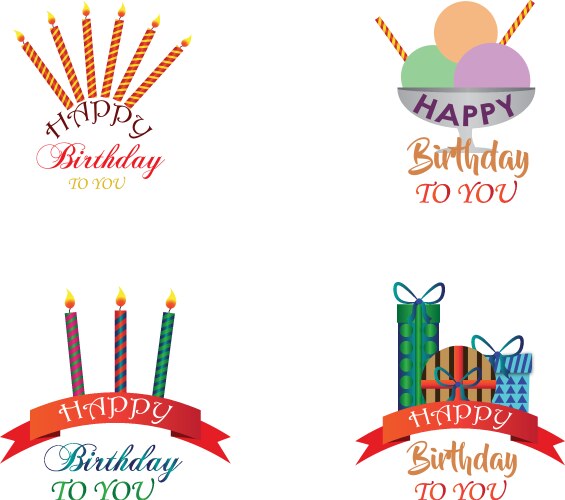 Birthday party invitation card in cute childish Vector Image