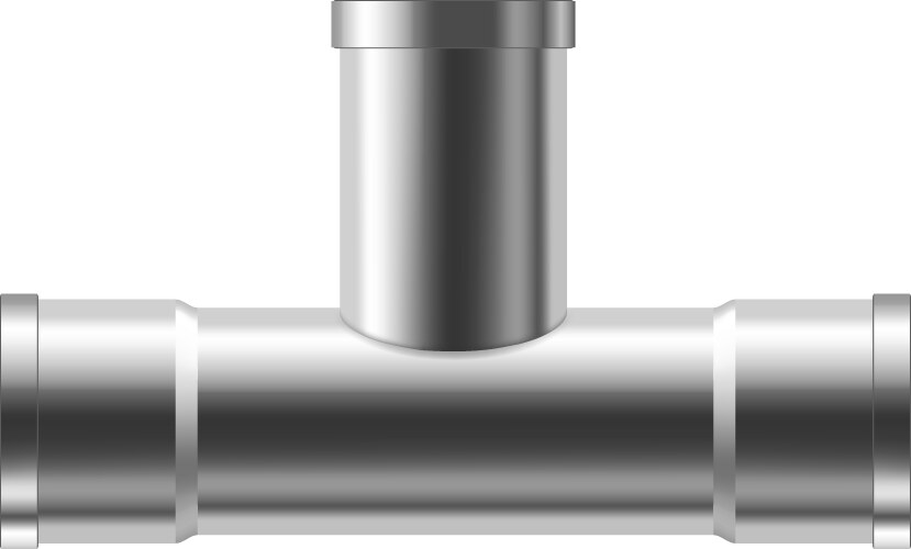 Pipe corner realistic composition Royalty Free Vector Image