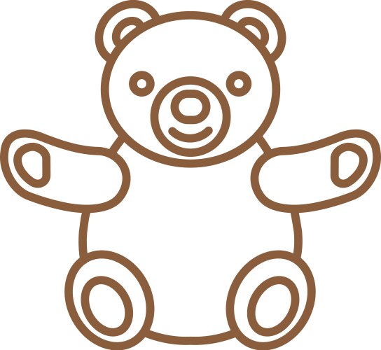 Teddy Bear Outline Vector Images (over 7,600)