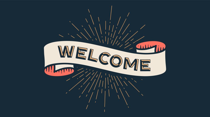 Welcome Banner Vector Images (over 78,000)