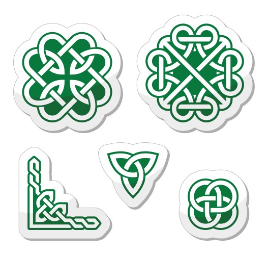 All types of knots demonstrated with strong rope Vector Image