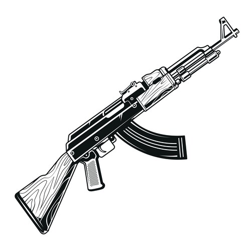 Ak 47 Vector Images (over 1,200)