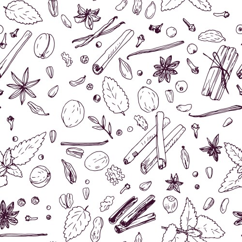 Spices Pattern Vector Images (over 10,000)