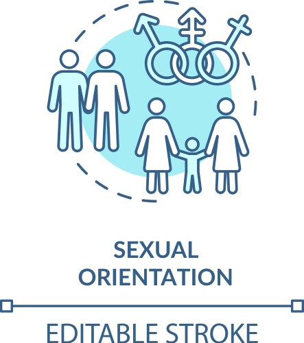 Gender symbols set sexual orientation icons male Vector Image
