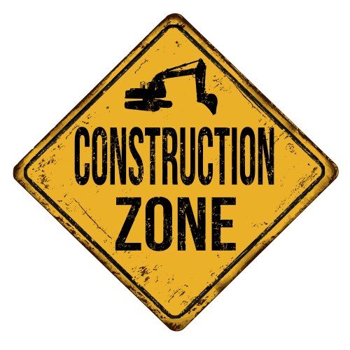 Danger zone vintage rusty metal sign Royalty Free Vector