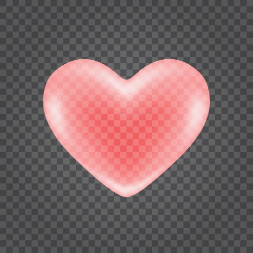 Red heart shape Royalty Free Vector Image - VectorStock