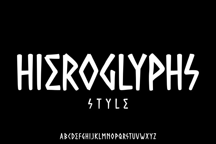 Egyptian Font Egypt Vector Images (51)