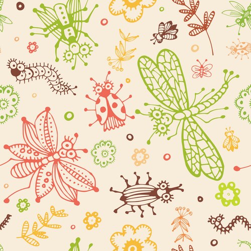 Golden art flowers seamless pattern background Vector Image